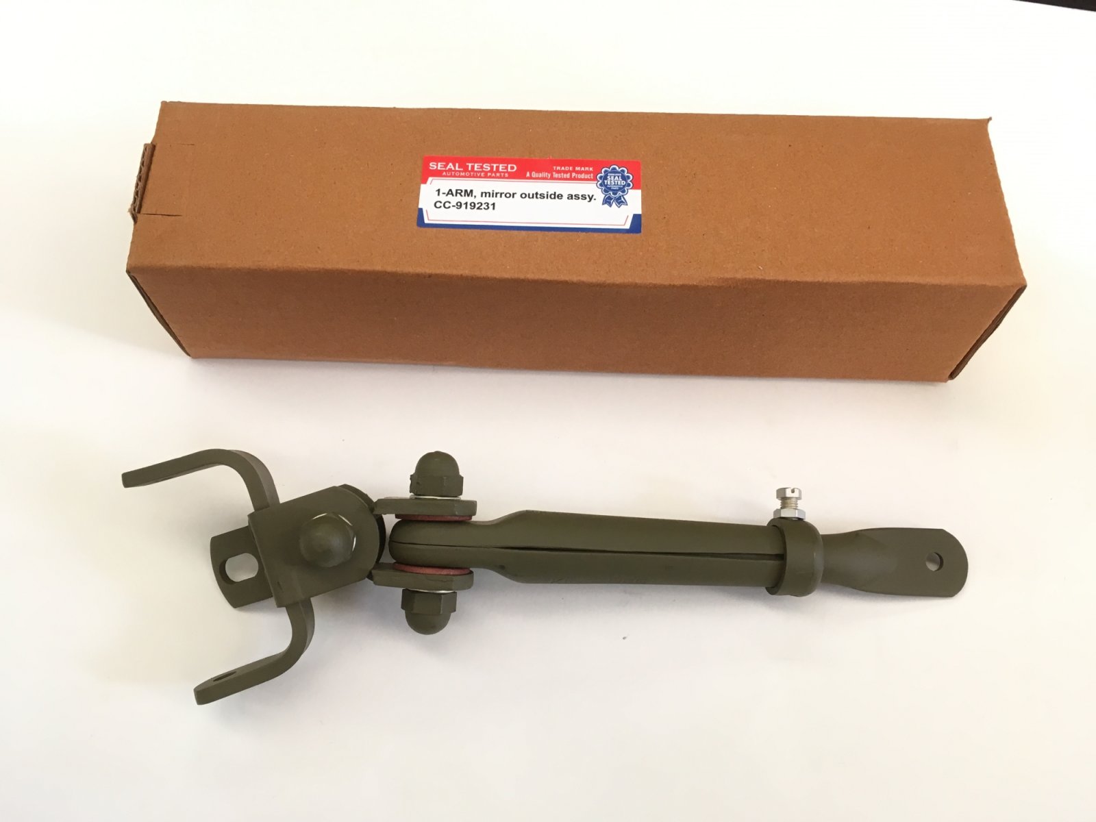 ARM, outside mirror assy (closed cab) | Desmet Jeepparts