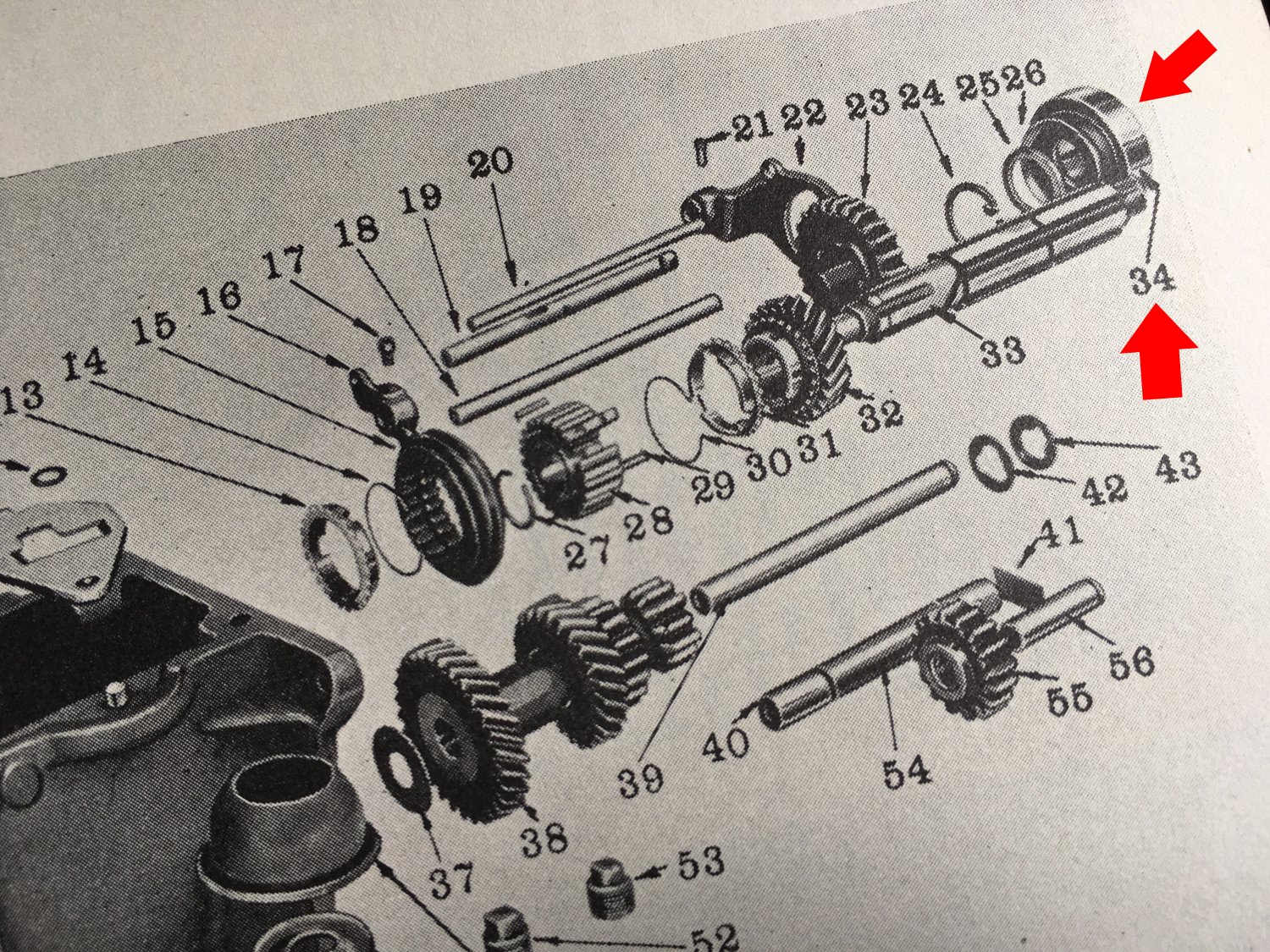 BEARING, transmission rear (T84) | Desmet Jeepparts