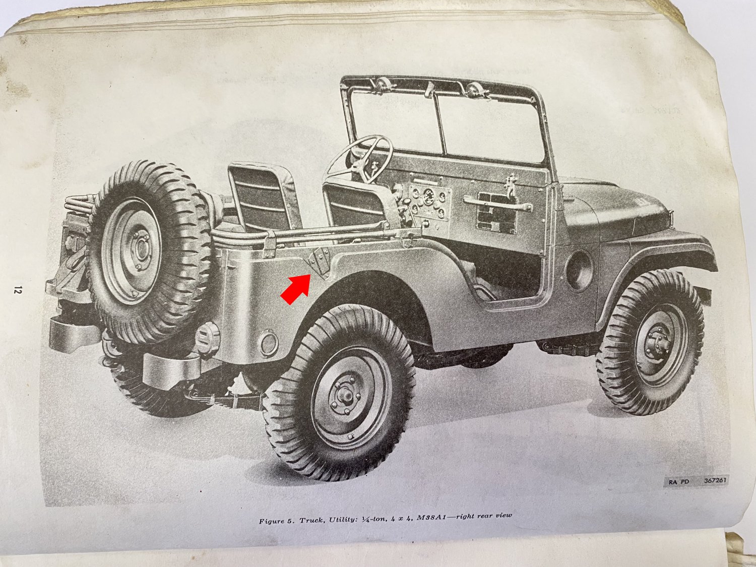 WING BOLT, top bow (M38 and M38A1) | Desmet Jeepparts